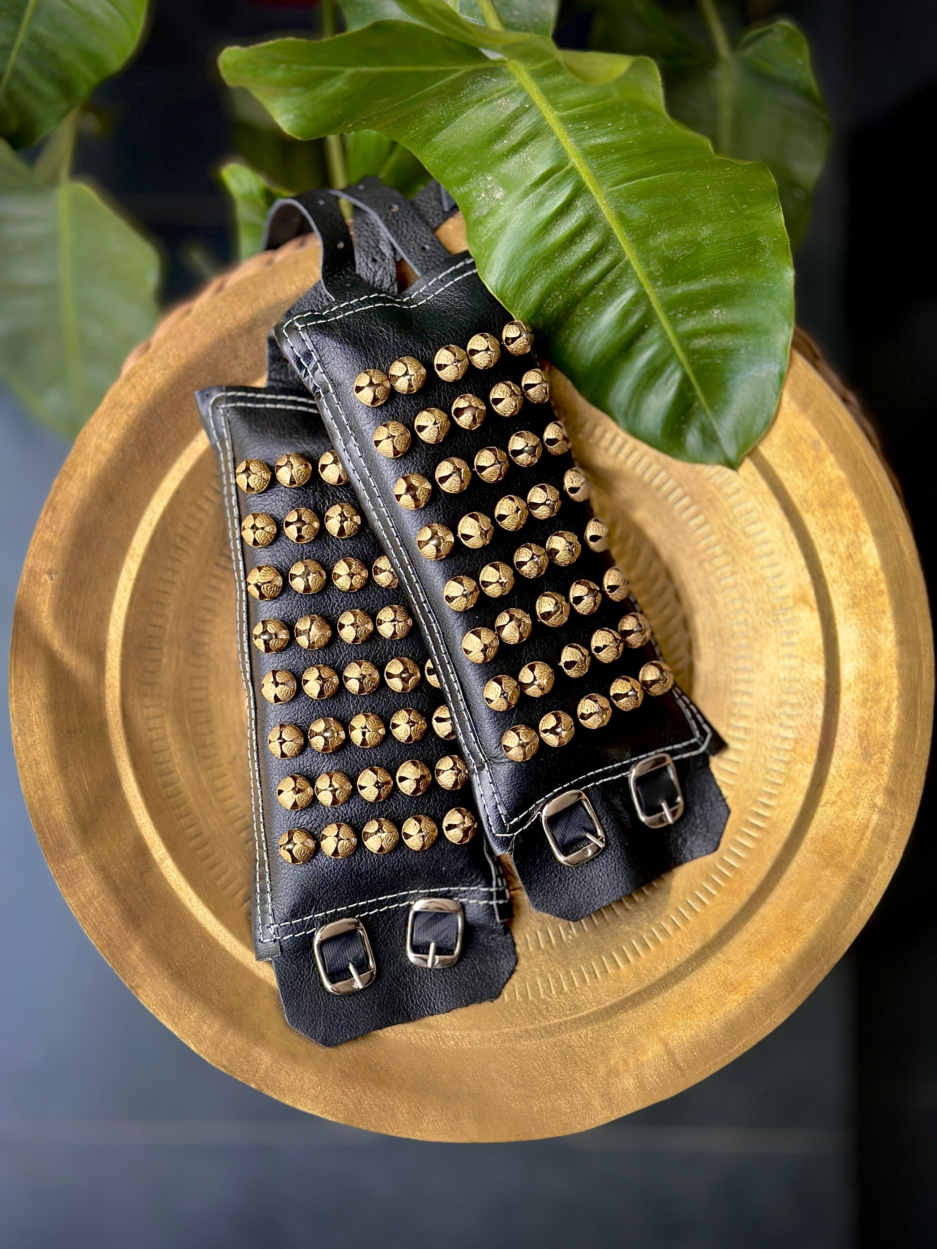 5-Row ghungroo | Faux leather – Tarikita